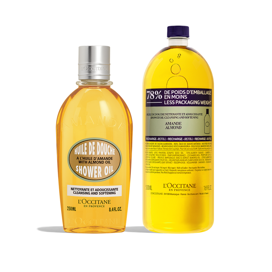Almond Shower Oil + Refill Duo | L'Occitane en Provence